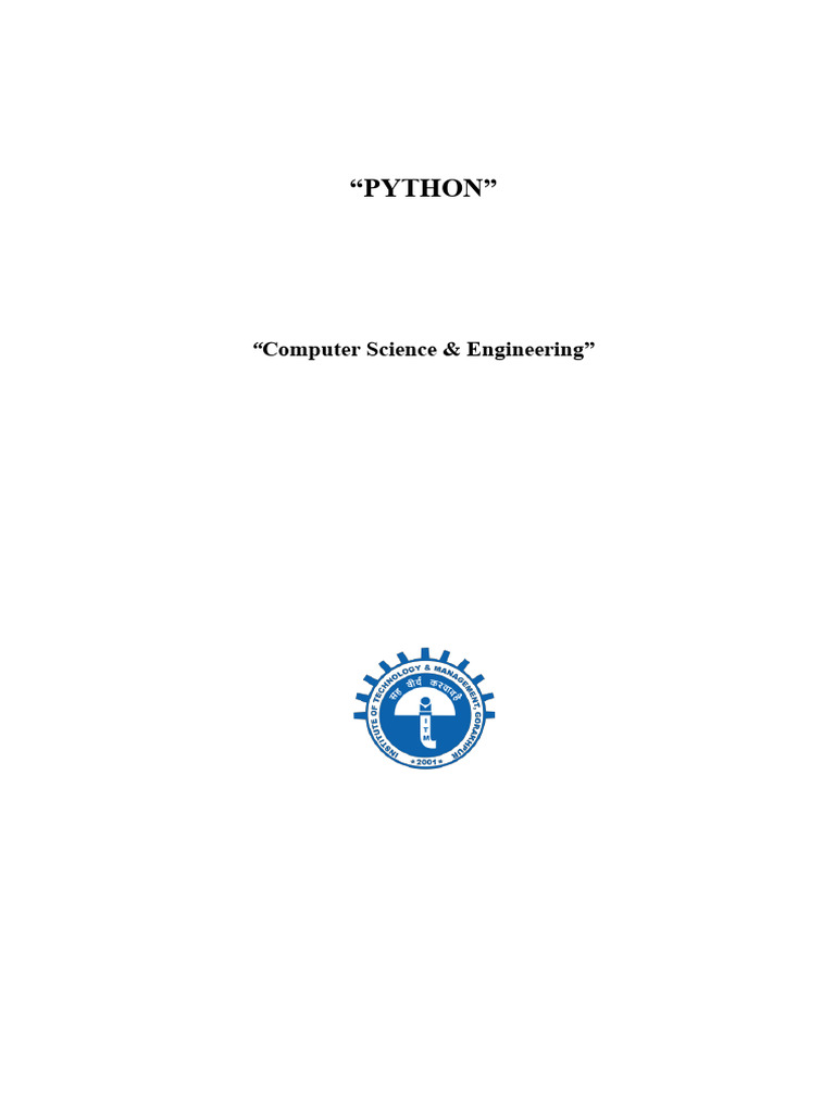 Mini Project Report Format (23-24 | PDF | Python (Programming Language ...
