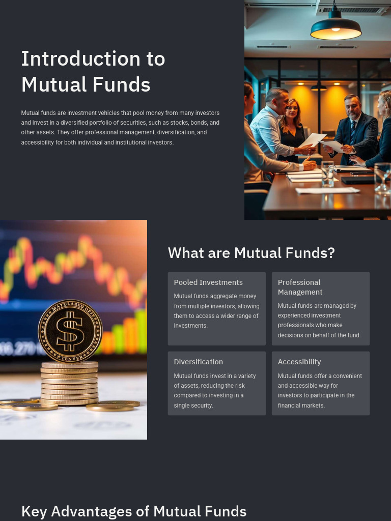 Introduction To Mutual Funds | PDF | Investment Fund | Investing