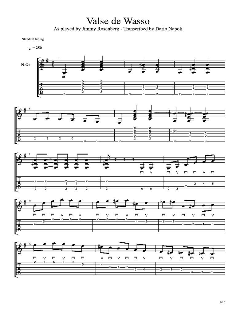 Valse de Wasso | PDF