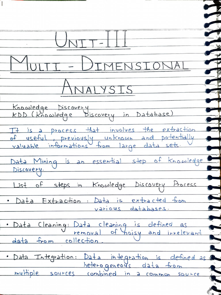 Multi-Dimensional Analysis | PDF | Data Mining | Cluster Analysis
