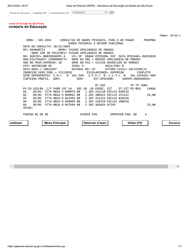 Exp Form 16 - Thiago | PDF
