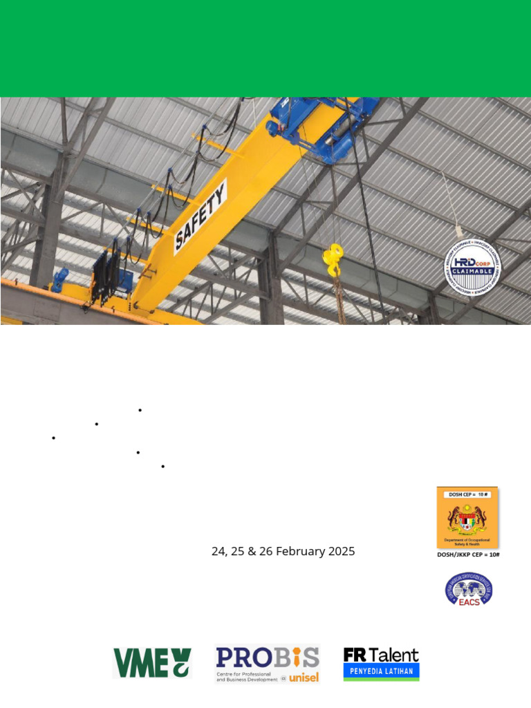 OTC Train the Trainer Certification Course | PDF | Crane (Machine) | Safety
