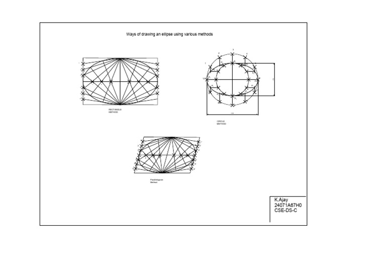 Ellipse Drawings Layout1 | PDF | Classical Geometry | Elementary ...
