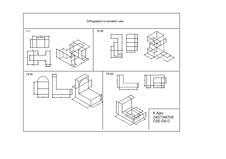 Isometric Projections 2-Layout1 | PDF | Technical Drawing | Projective ...