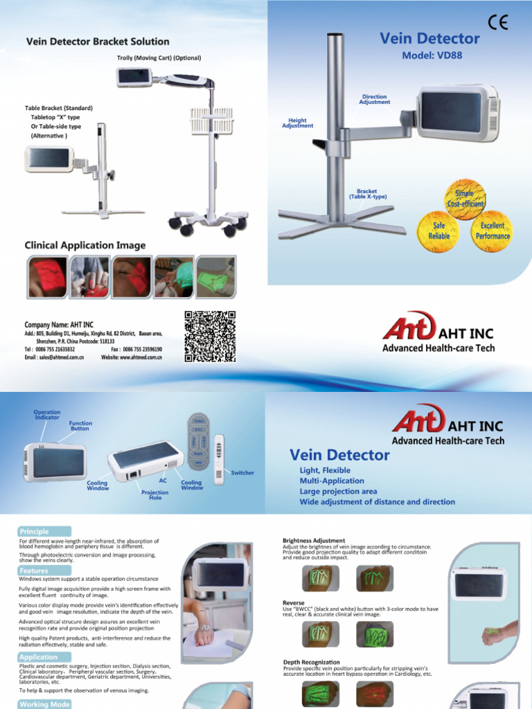 AHT VeinDetector VD88 | PDF