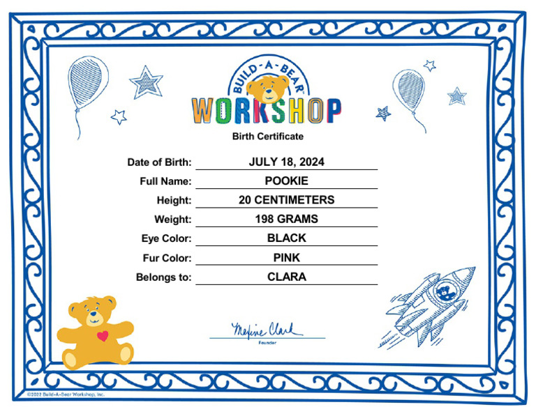 Pookie's Birth Certificate Details | PDF
