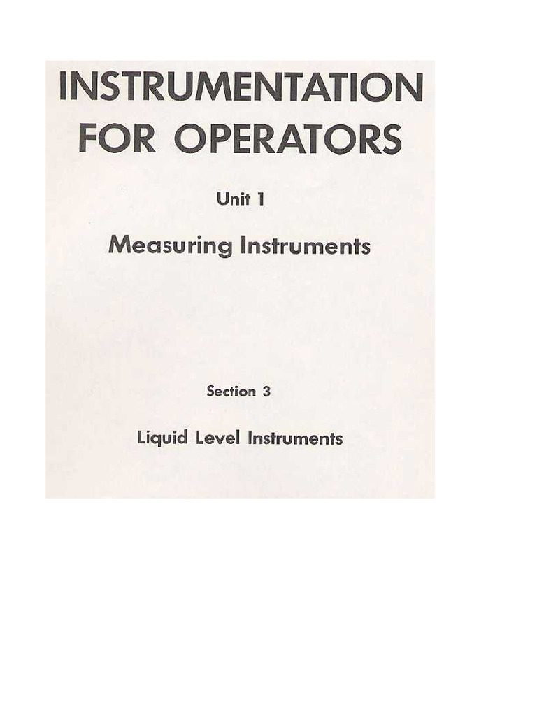 Measuring Instruments, Unit 3 | PDF