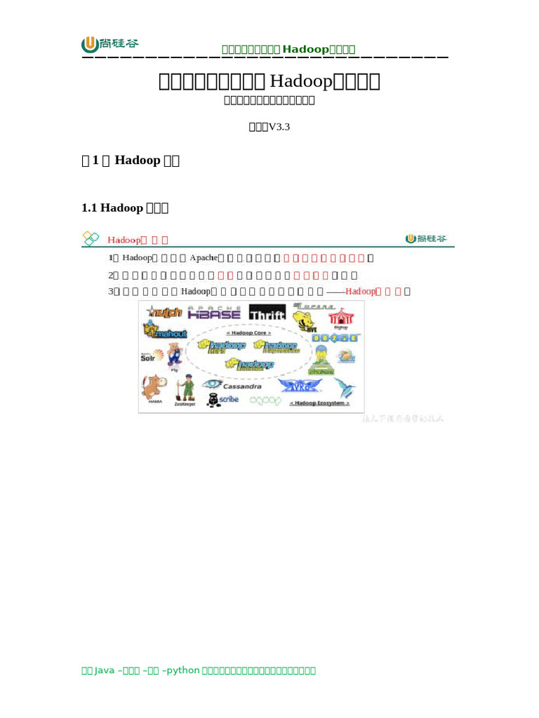 02 Hadoop（入门）V3.3 | PDF