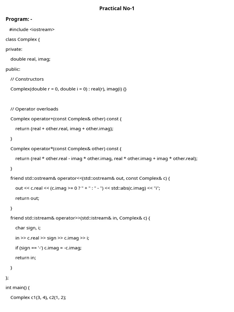 Practical No 1 | PDF