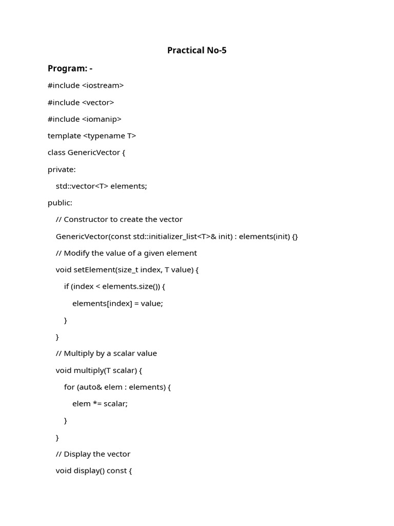 Practical No 5 | PDF