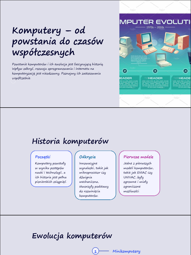 Komputery Od Powstania Do Czasow Wspolczesnych Nowe | PDF