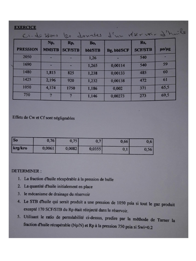 DEVOIR DE MAISON RESERVOIR | PDF