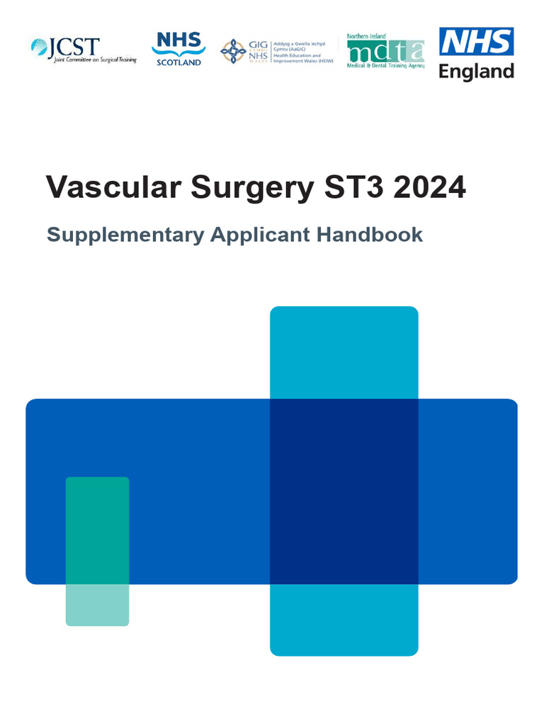 Vascular Surgery ST3 2024 Handbook | PDF | Pub Med