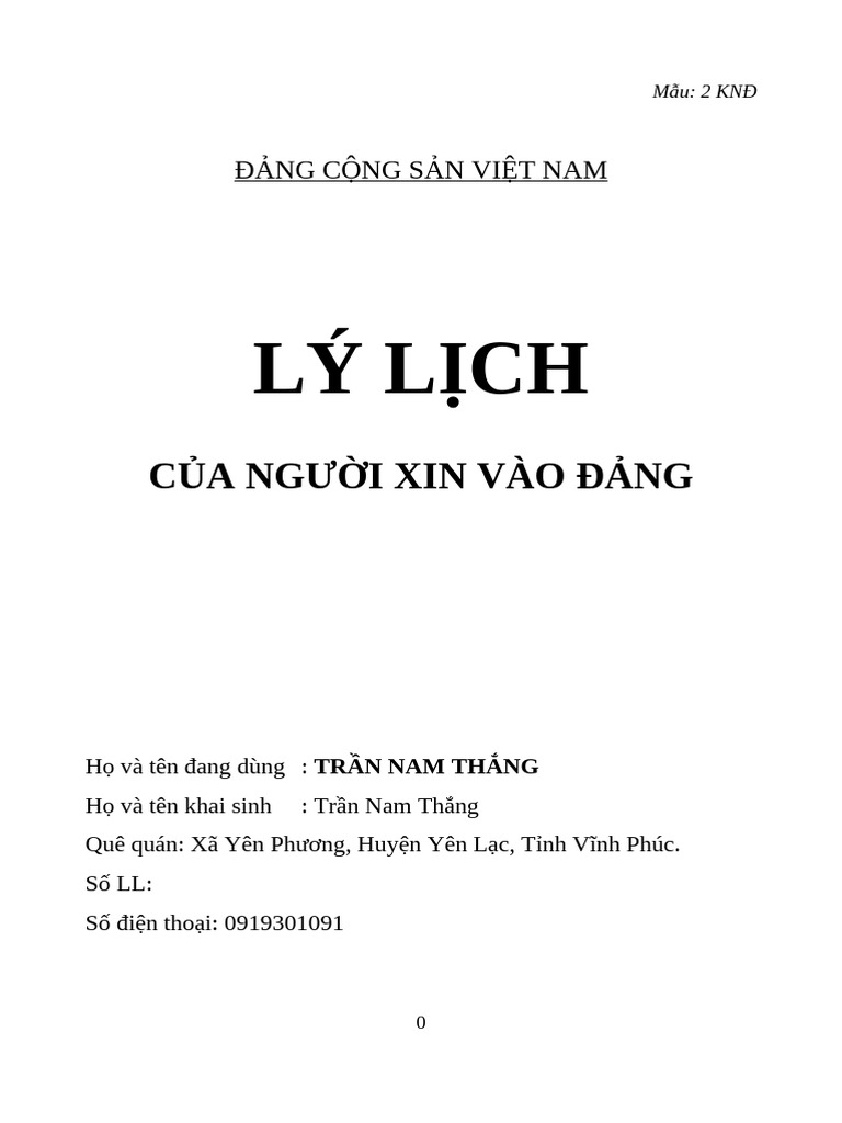 Ban KTLG&KSG Tran Nam Thang | PDF