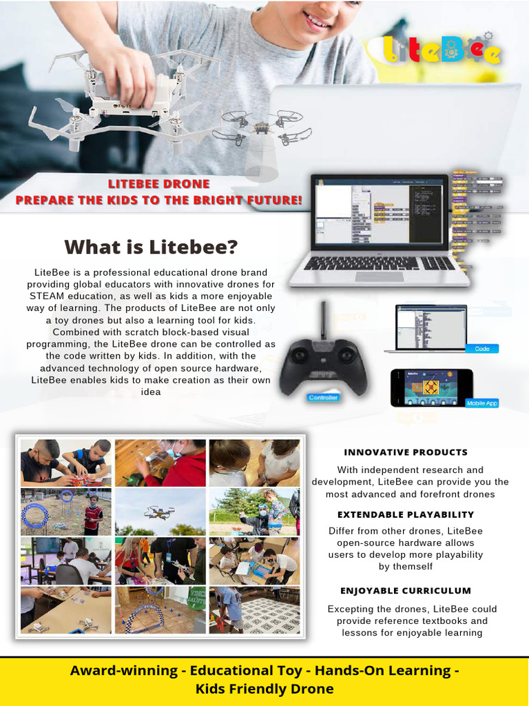 LiteBee: Educational Drones for Kids | PDF | Unmanned Aerial Vehicle | Computing