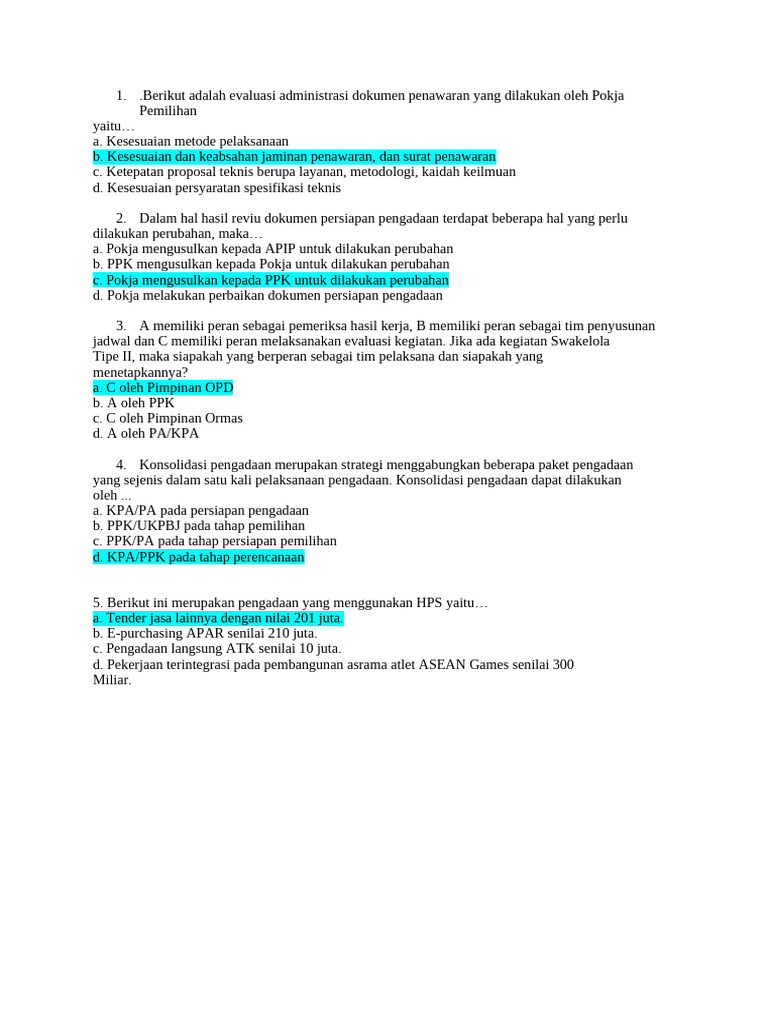 Soal Tryout LV 1 | PDF