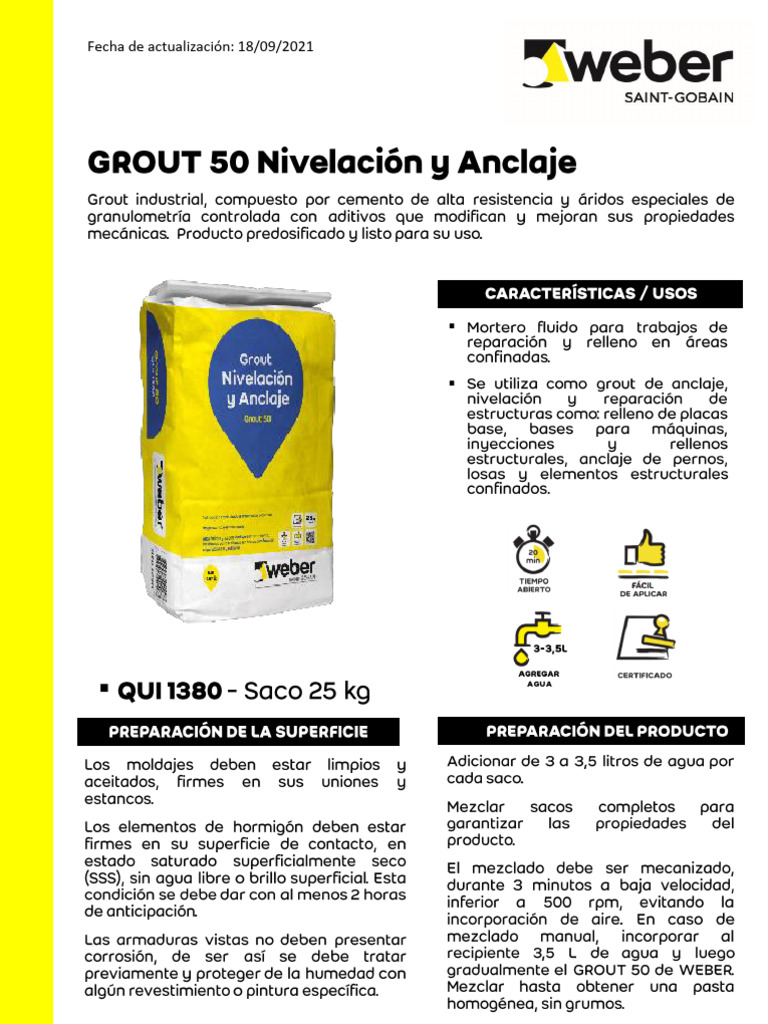 FT QUI1380 GROUT 50 2021 | PDF