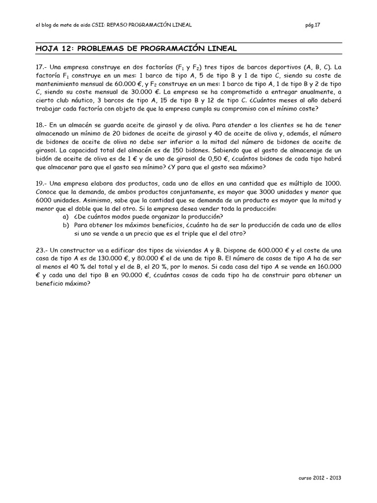 15 Hoja 12 Progarmacic3b3n Lineal Csii | PDF