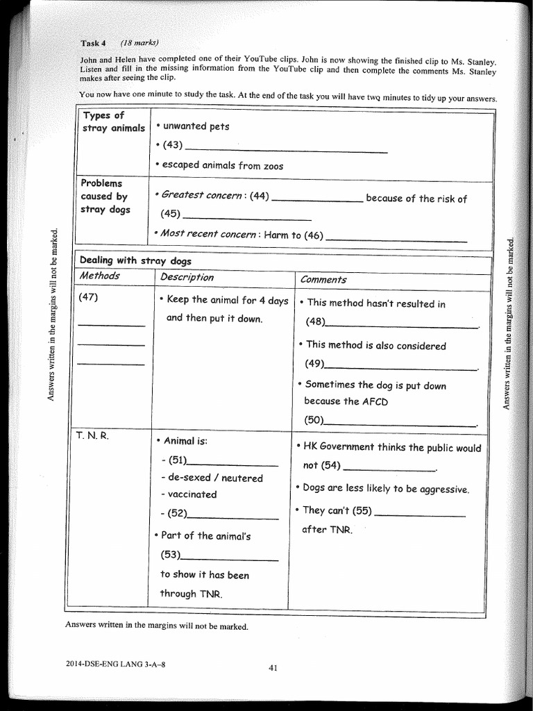 2014 DSE Task 4 L4 | PDF