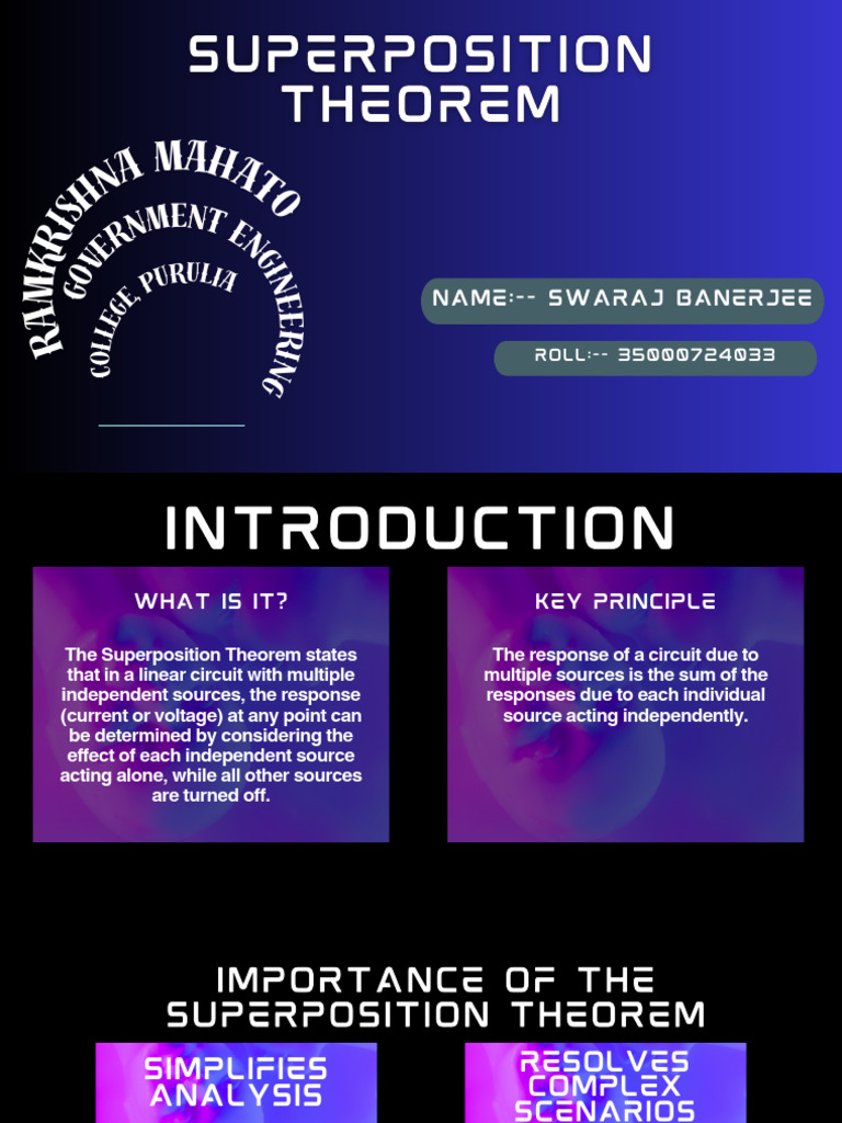 Superposition Theorem | PDF