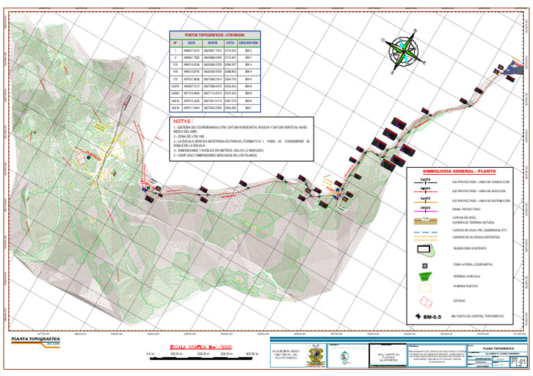 02_PLANO TOPOGRAFICO-ISO A1 Plan | PDF