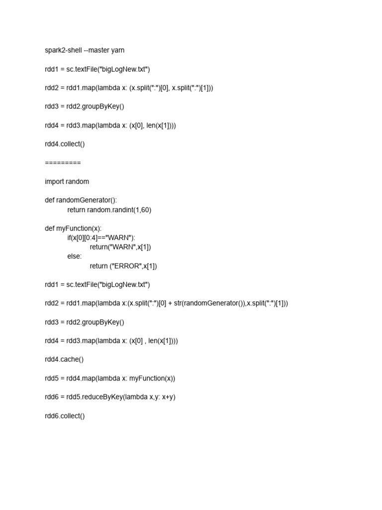 PDF - Pyspark Week13 Running Notes | PDF