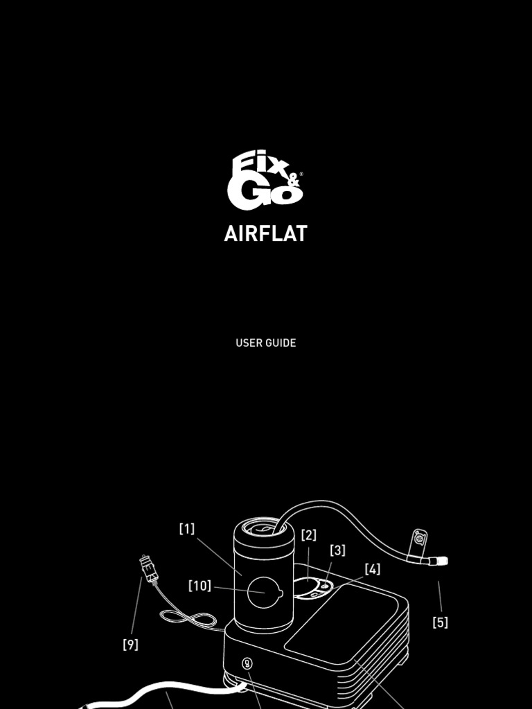 User Guide Fix&Go AIRFLAT 25 30 35 40 45 50 56 | PDF | Vehicle Parts | Vehicle Technology