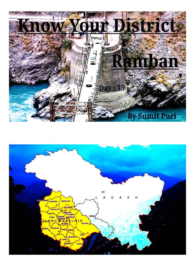 Day 15 Ramban Know Your District 20 Days 20 Districts Sumit Puri | PDF