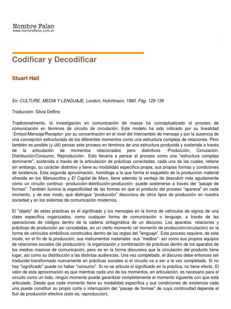 Codificación y Decodificación en Comunicación | PDF | Finanzas y dinero ...