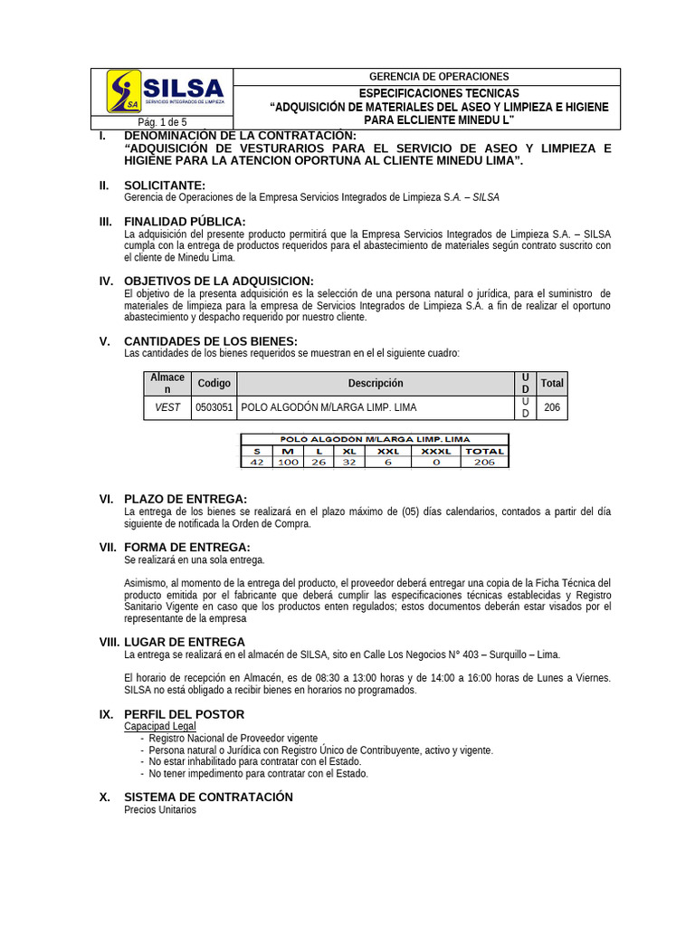 Req 173 - Eett - Minedu Polo | PDF | Textiles