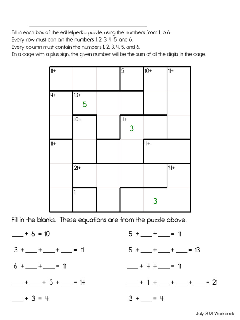 Math Worksheets Middle School Algebra Printables | PDF