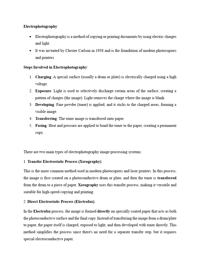 Understanding the Xerography Process | PDF | Materials Science | Materials