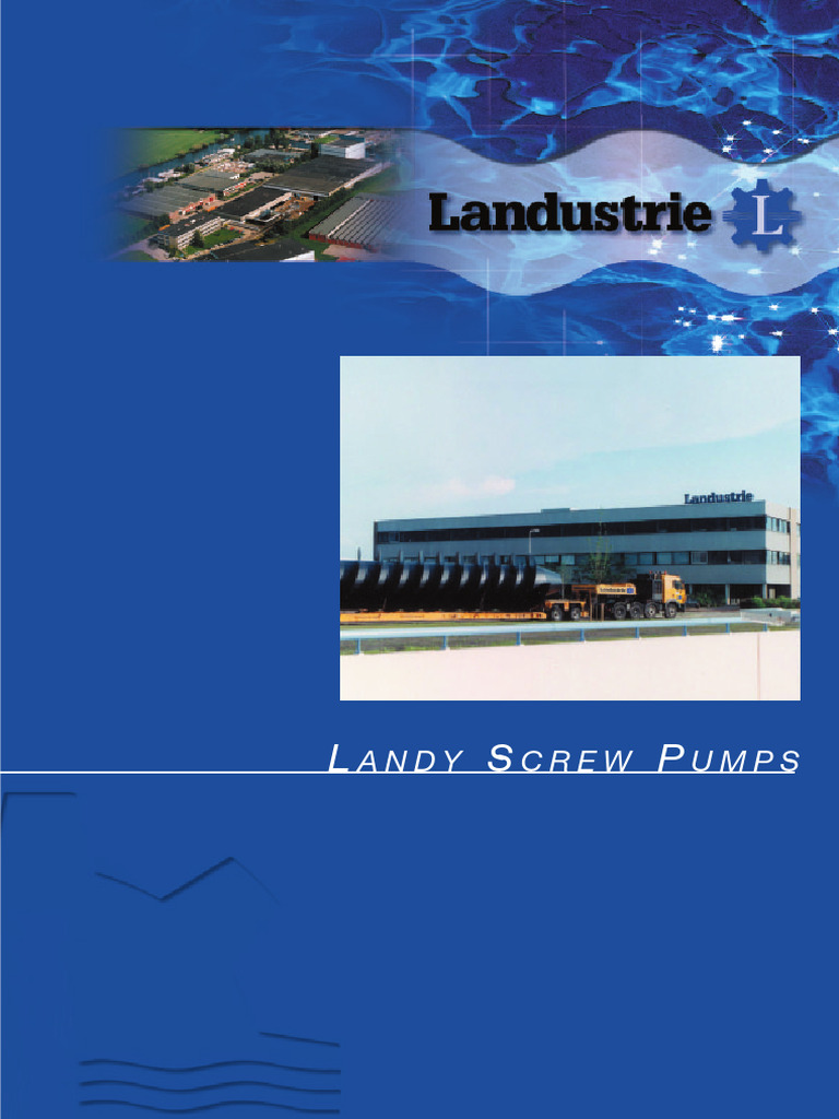 LANDUSTRIE Archimedes Screw Pumps | PDF | Pump | Bearing (Mechanical)