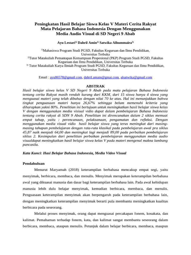 KARIL TUGAS 3 AYU LESTARI (Fix) | PDF