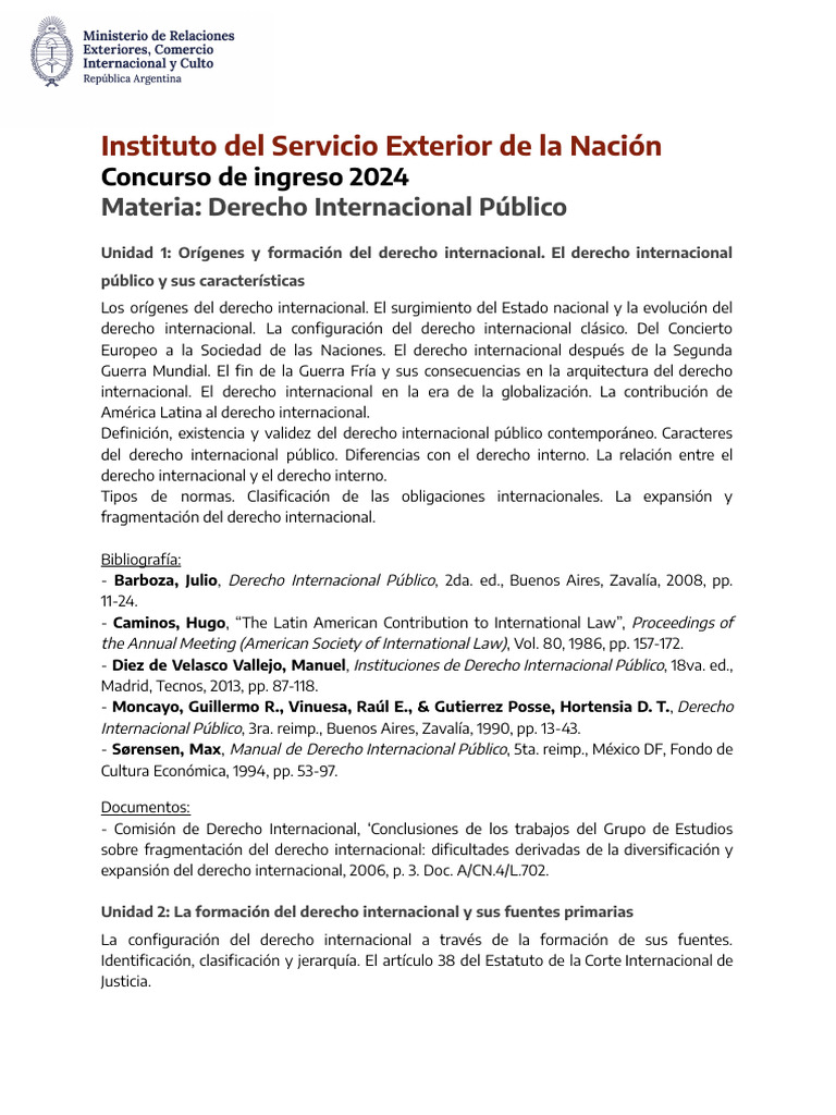 Dip - Programas | PDF | Diplomacia | Estado (política)