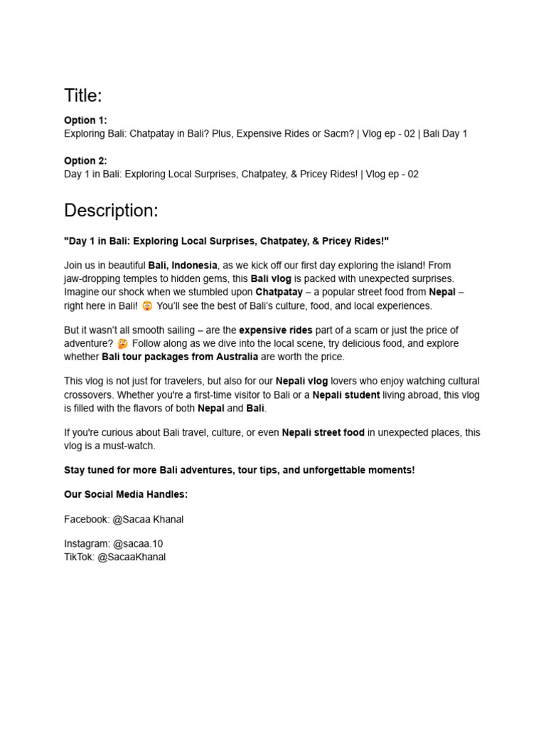 Ep 02 - Title & Description | PDF