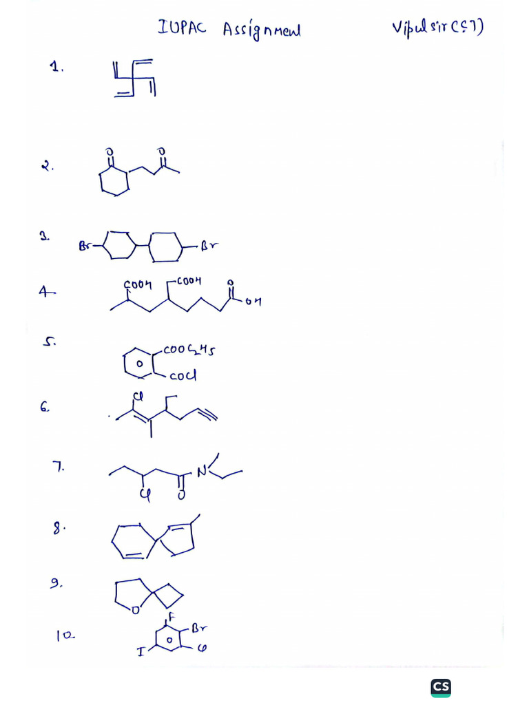 IUPAC Assignment 3 | PDF