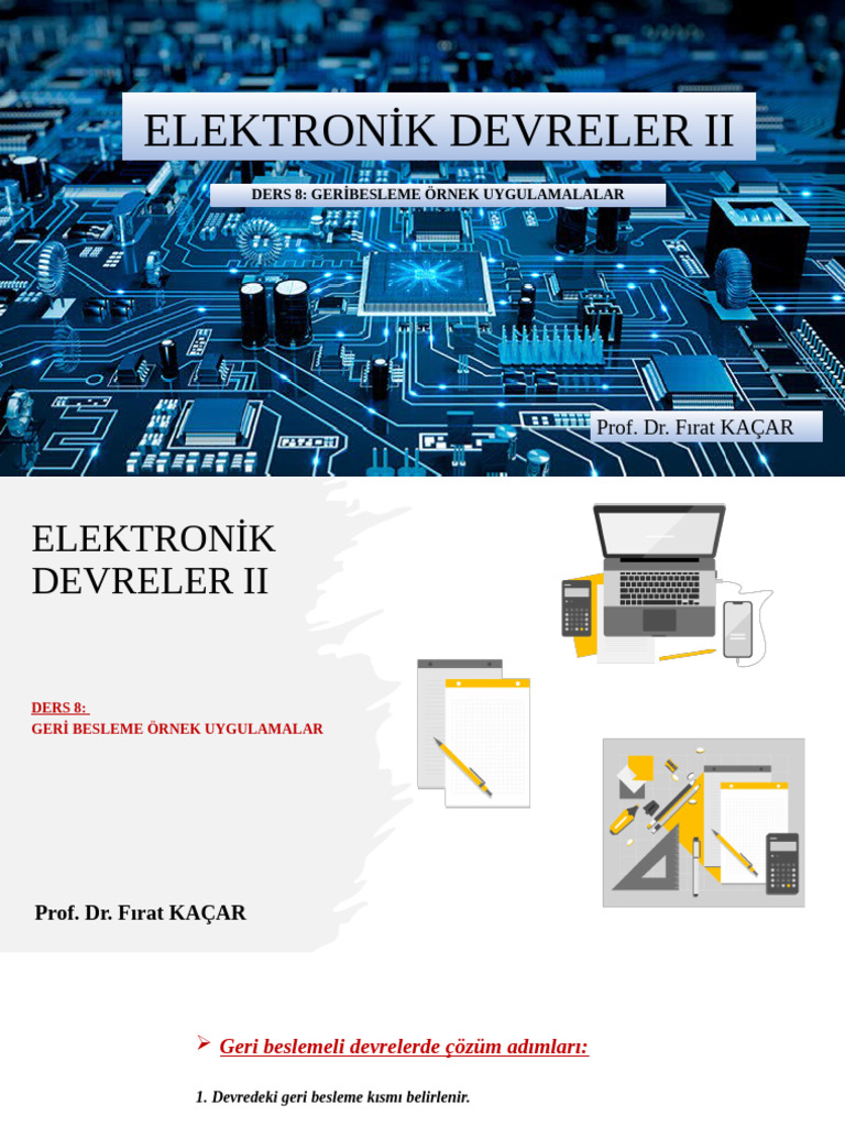 ED2 8.ders - Geribesleme Uygulama | PDF