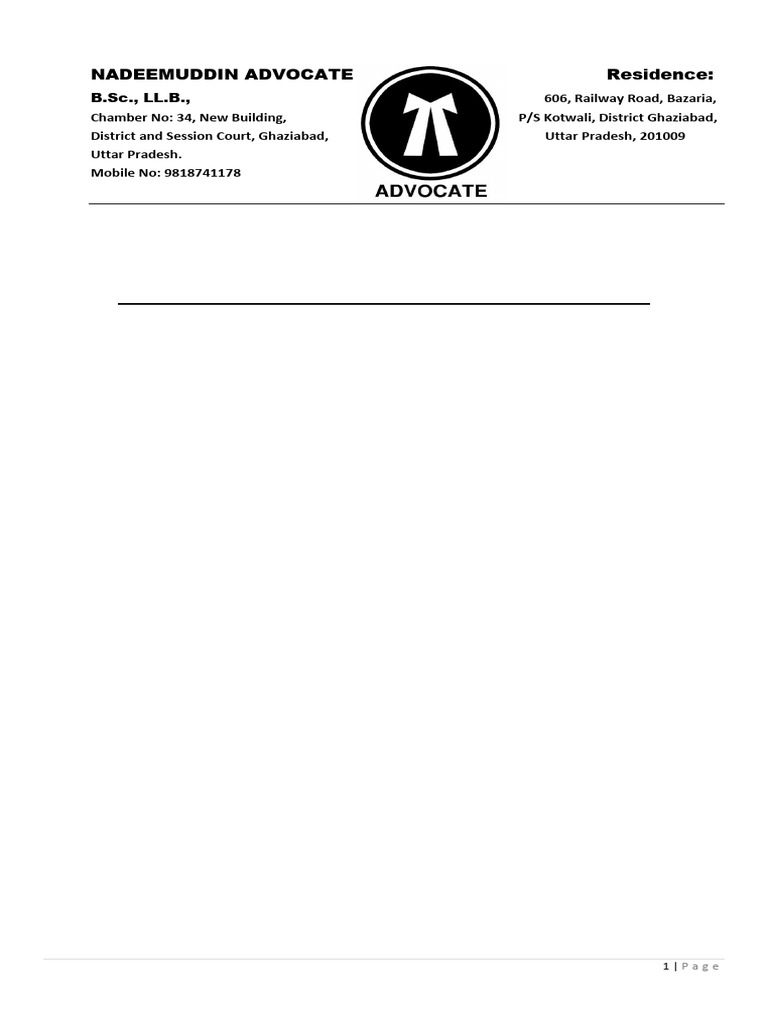 Legal Notice Undersection 80cpc From All Families - v002 | PDF ...