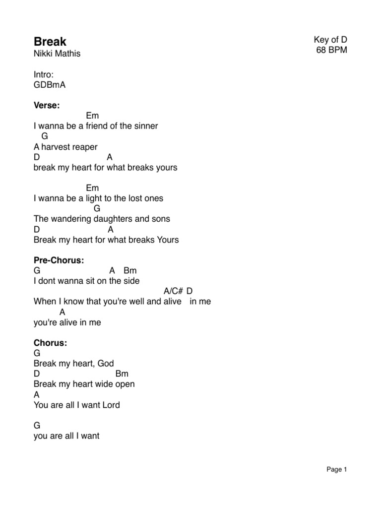 Summit Sounds Break Chords | PDF