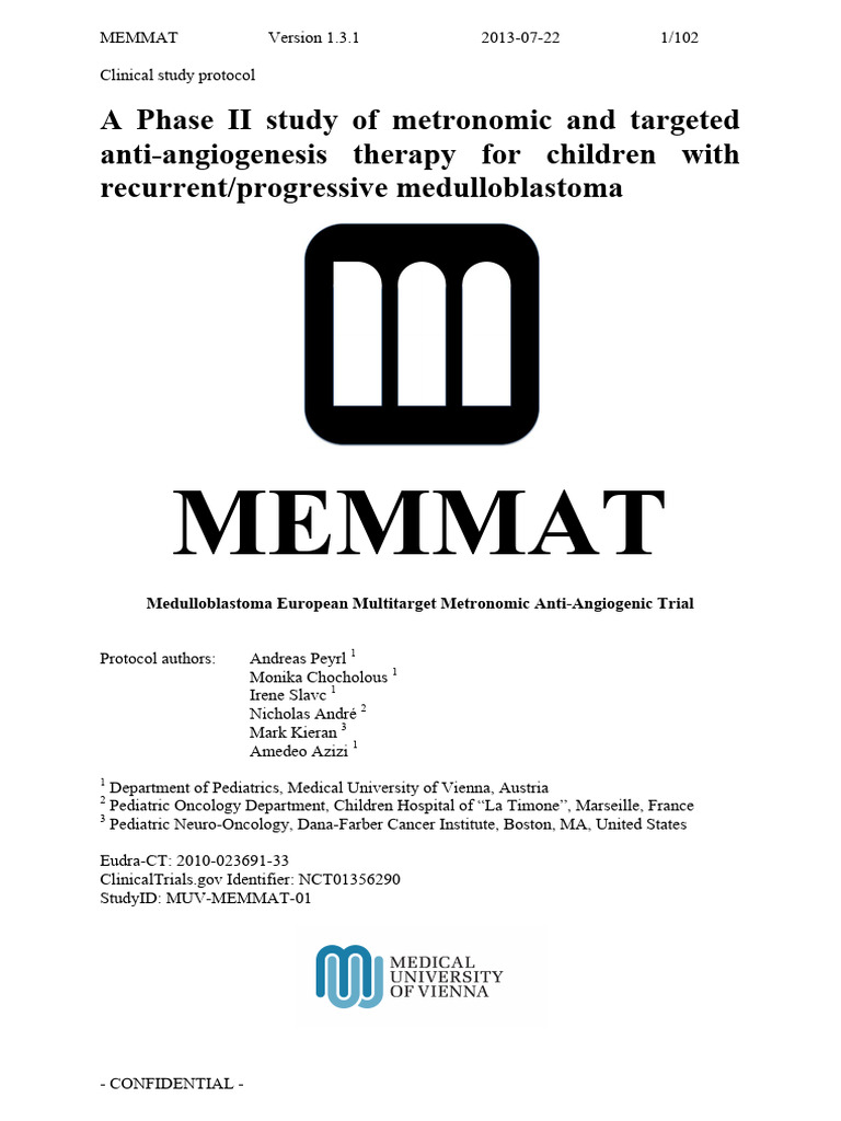 Memmat 1.3.1 | PDF | Chemotherapy | Angiogenesis