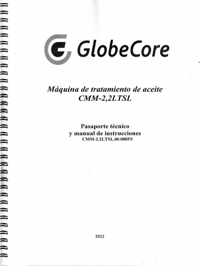 GlobeCore Manual CMM-2 | PDF | Filtración | Cantidad
