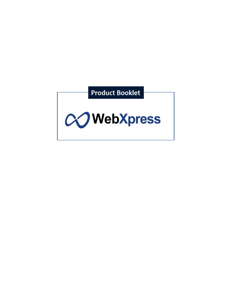 WebXpress Product Booklet 2023 | PDF | Logistics | Internet Of Things