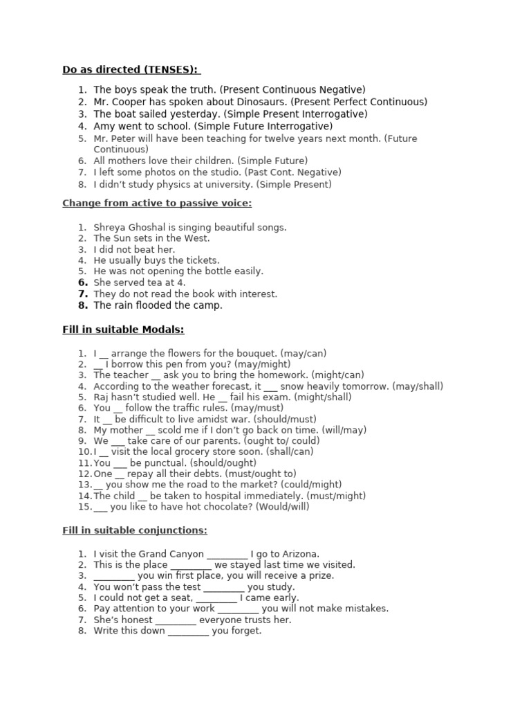 Class 6th English Grammar | PDF | Grammar | Linguistics