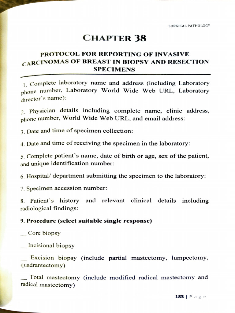 Protocol For Reporting Invasive Breast Carcinoma | PDF | Metastasis | Carcinoma