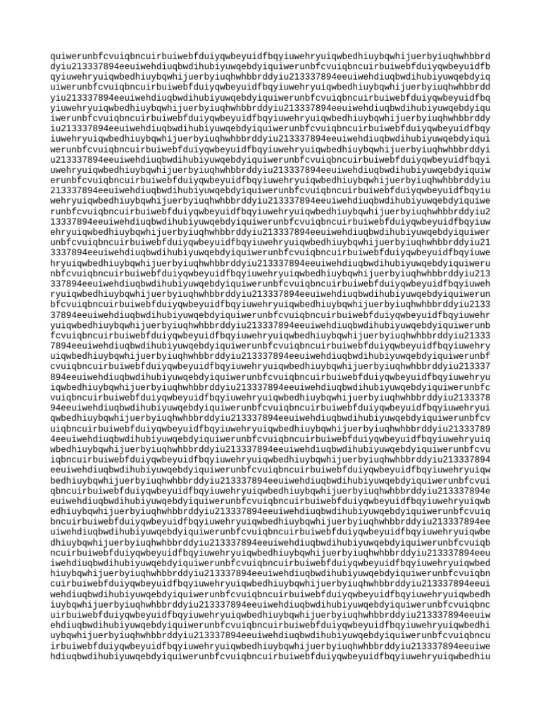Random Text Generator Output | PDF