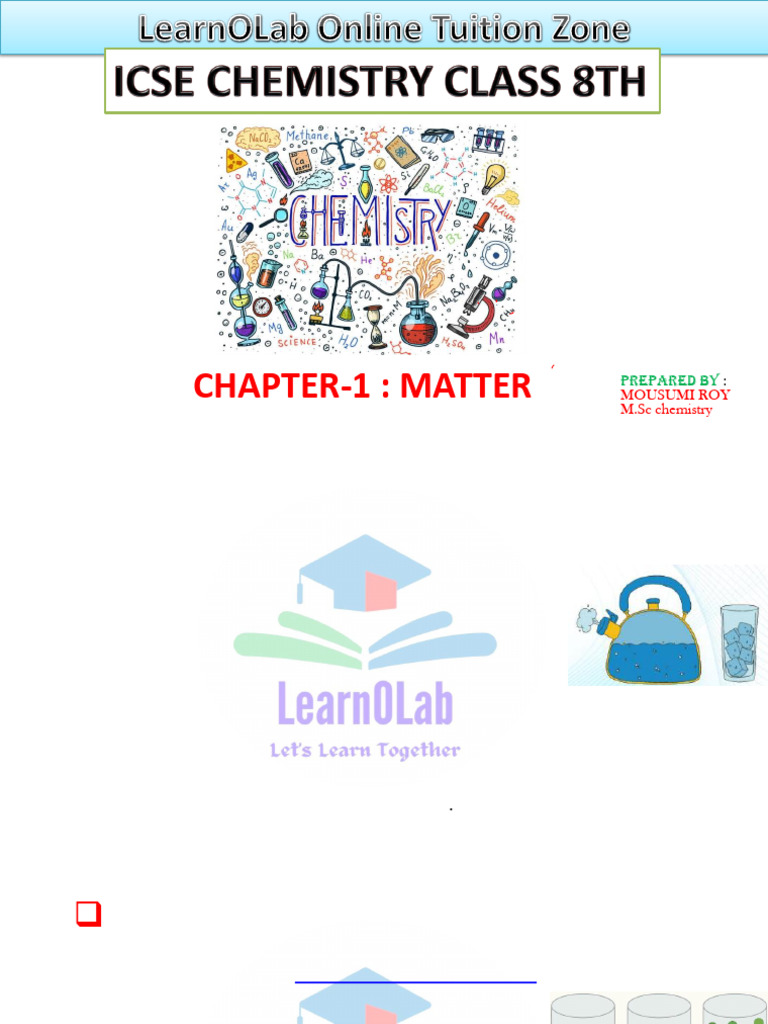 class 8 matter notes | PDF | Gases | Freezing