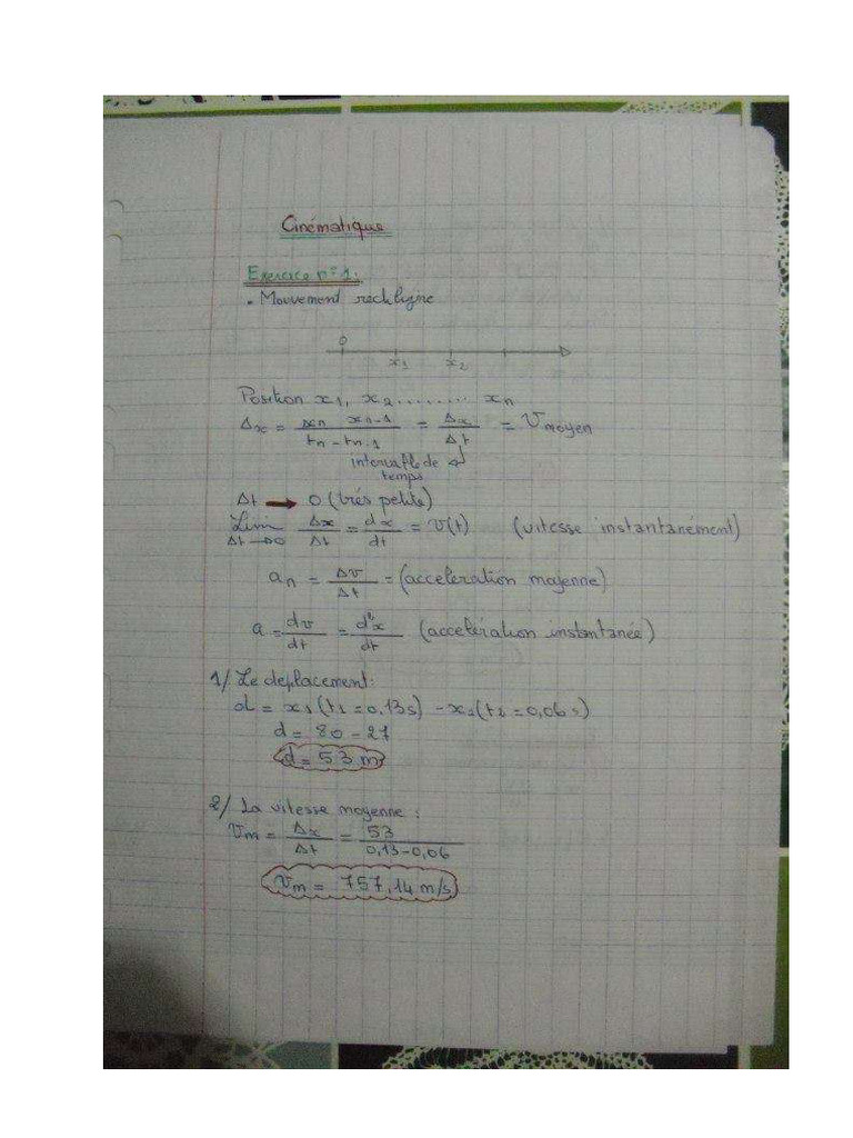 cahier de correction td physique | PDF