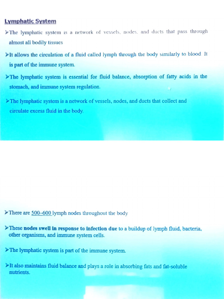 Lymphatic System | PDF