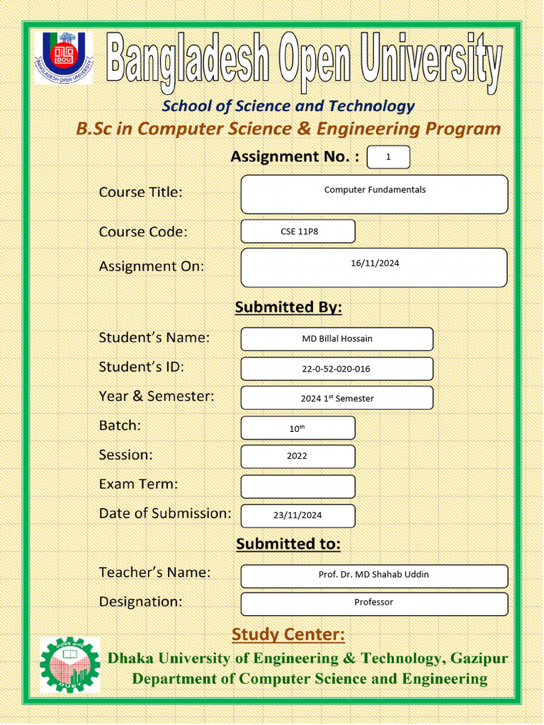 Computer Fundamentals Assignment 1 | PDF | Hyperlink | Password